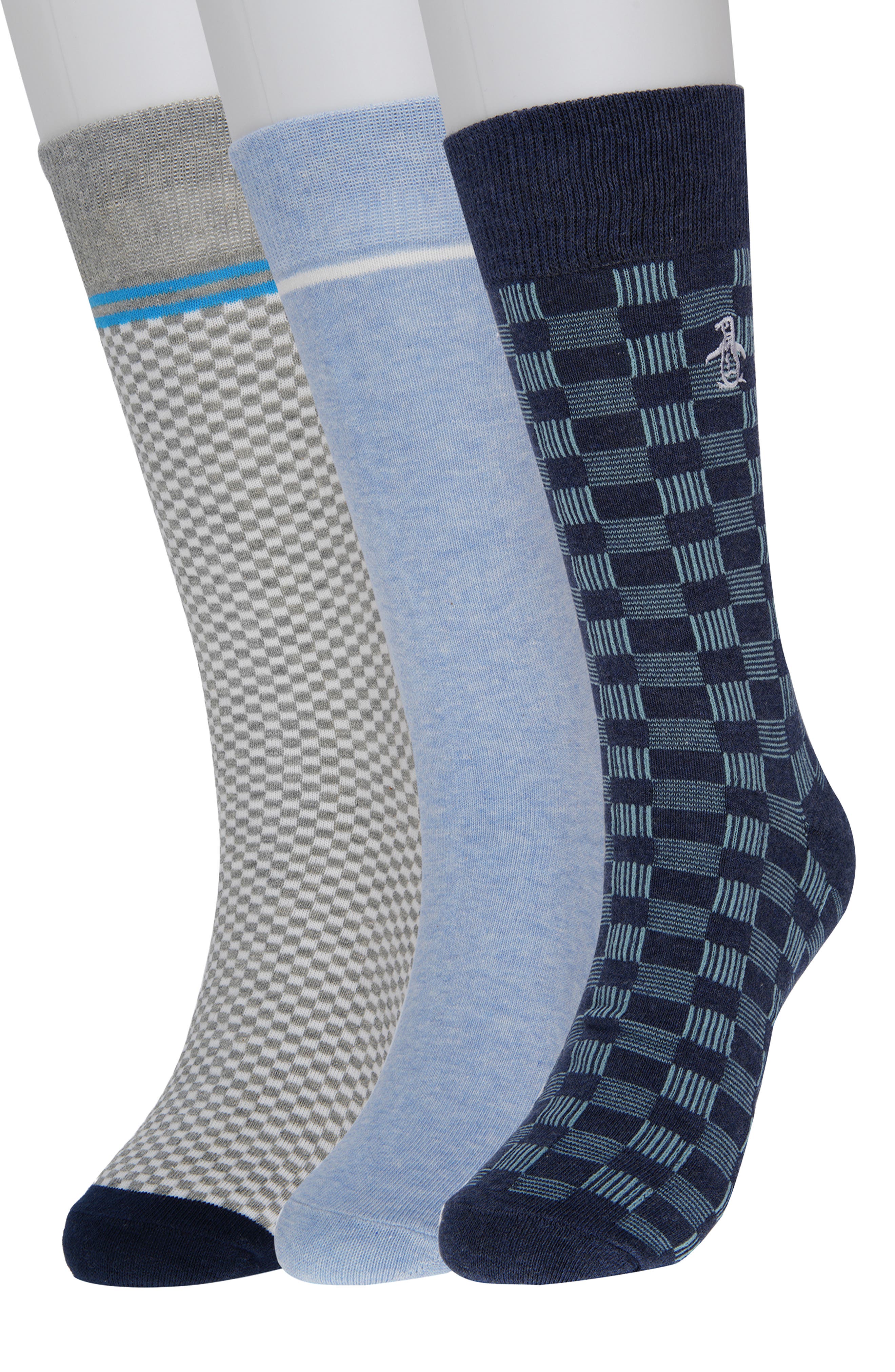 Original Penguin Ombré Block Crew Socks - Pack of 3 | Nordstromrack