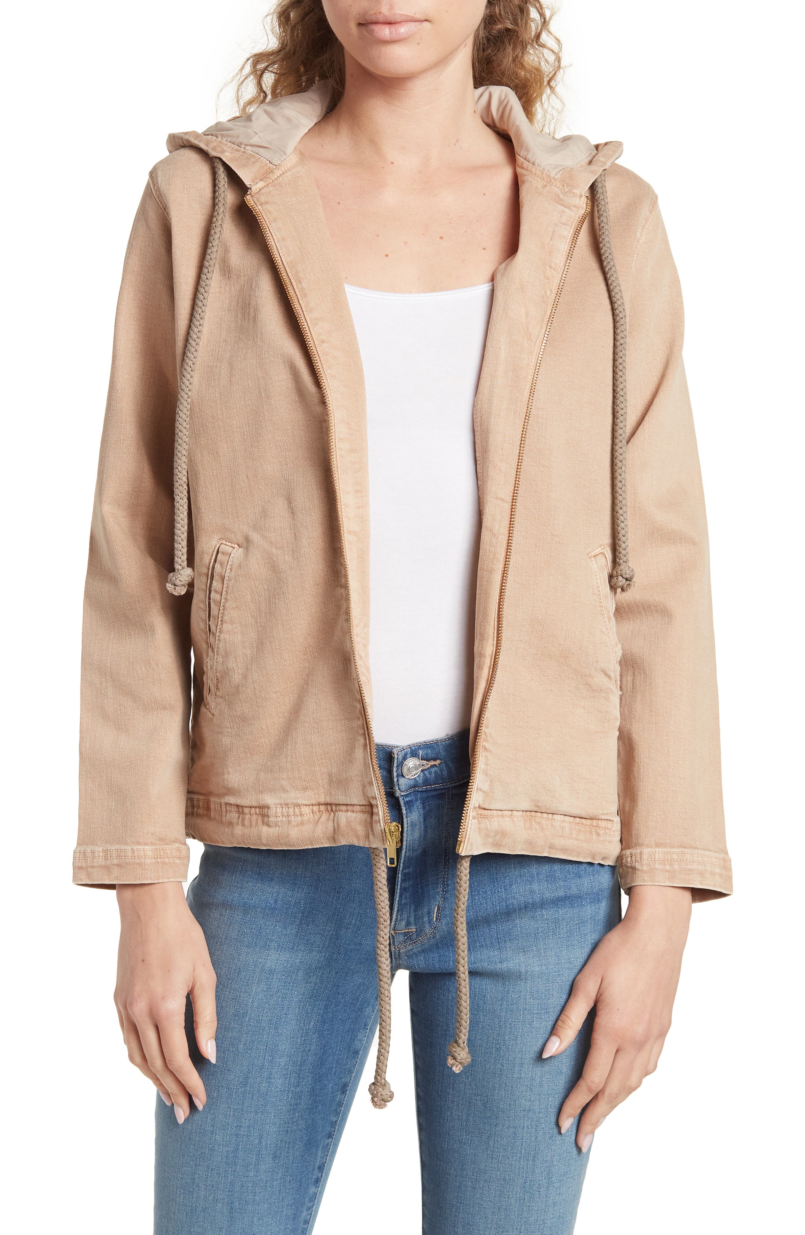 MOTHER The Double Draw Hooded Denim Jacket | Nordstromrack