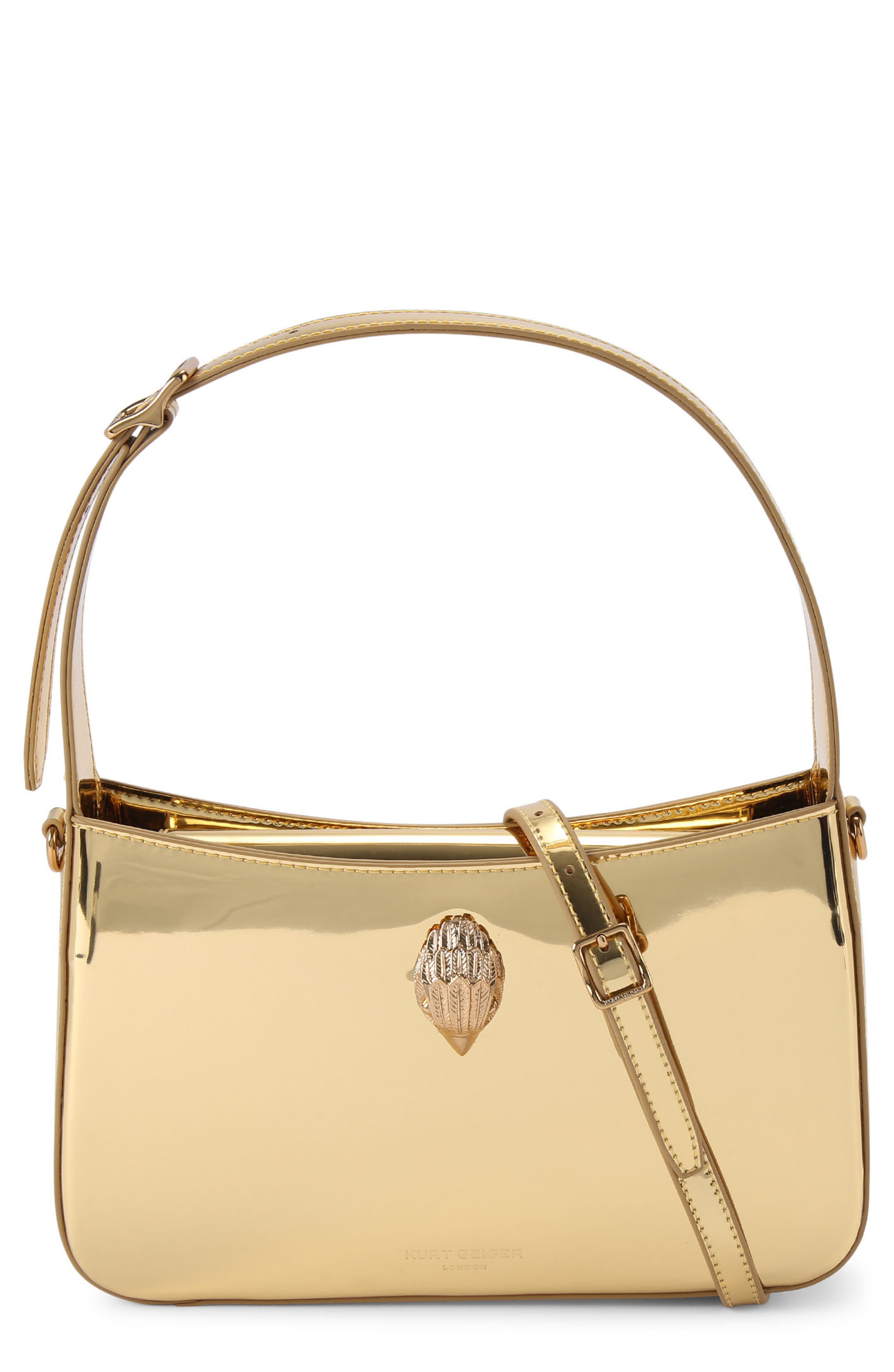 Kurt Geiger London Bond Metallic Leather Shoulder Bag | Nordstromrack