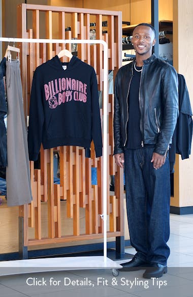 Billionaire Boys Club Curve Cotton Graphic Hoodie | Nordstromrack