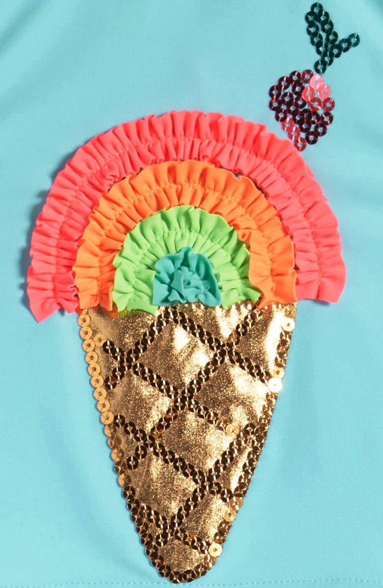 Flapdoodles Kids' Ice Cream Appliqué Two-Piece Swimsuit | Nordstromrack