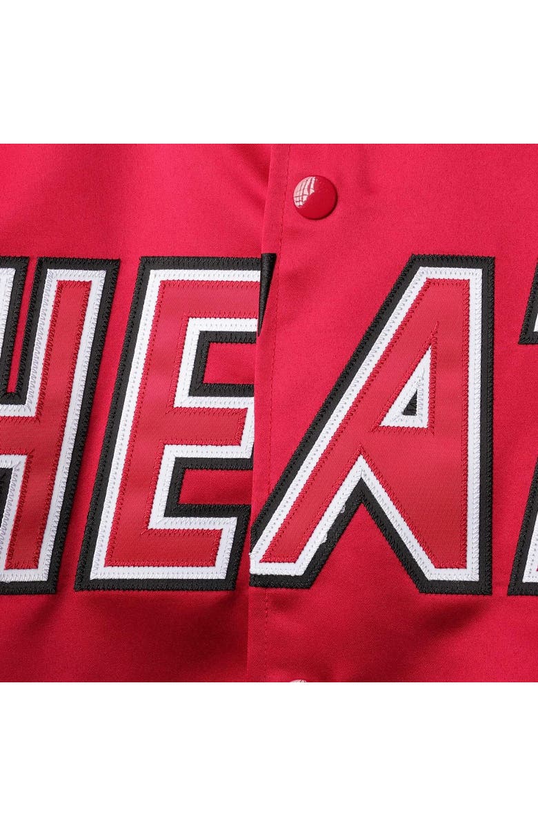 Mitchell & Ness Men's Mitchell & Ness Red Miami Heat Hardwood Classics ...