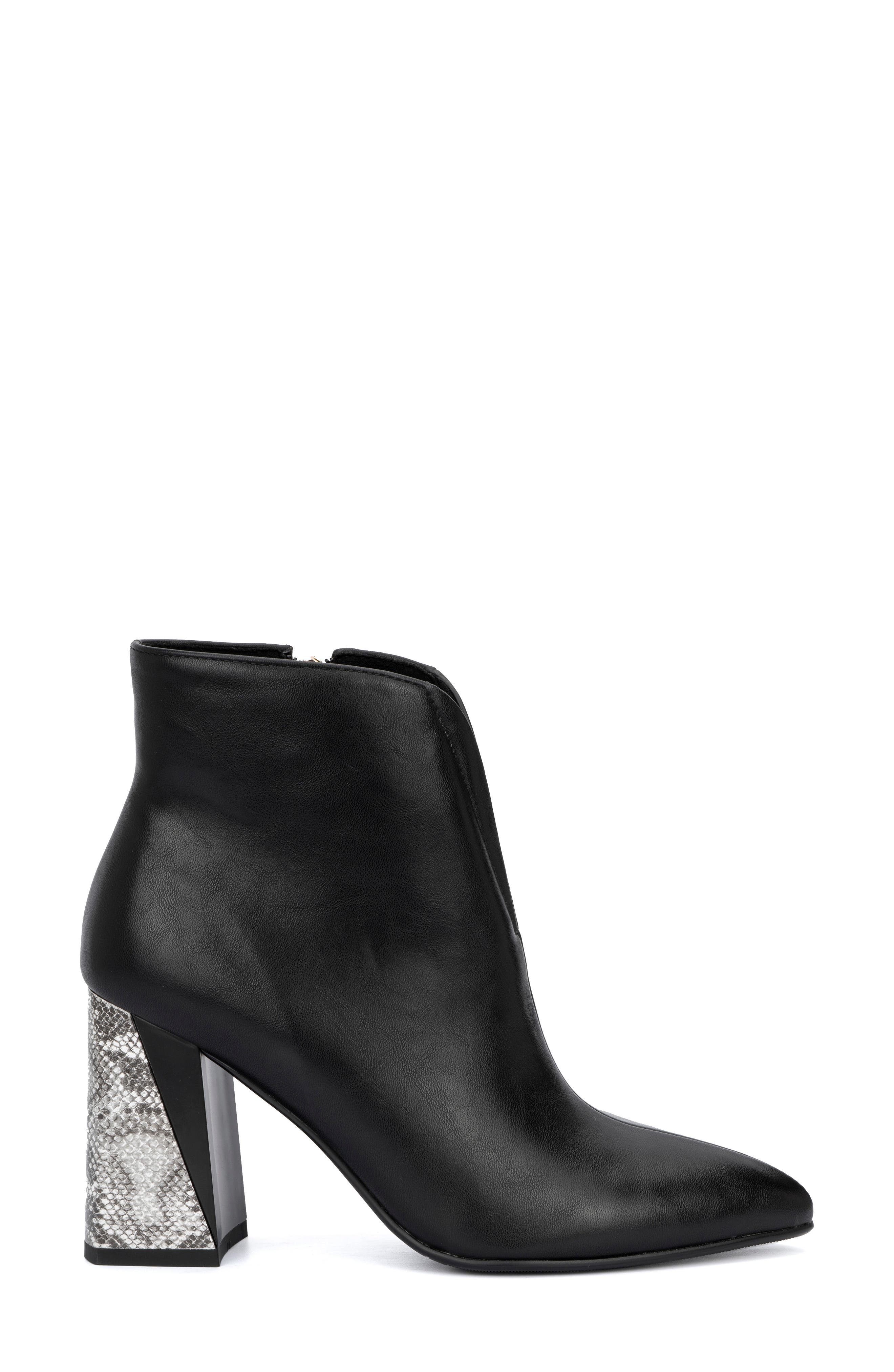 TORGEIS Lailah Snake Embossed Block Heel Bootie (Women) | Nordstromrack