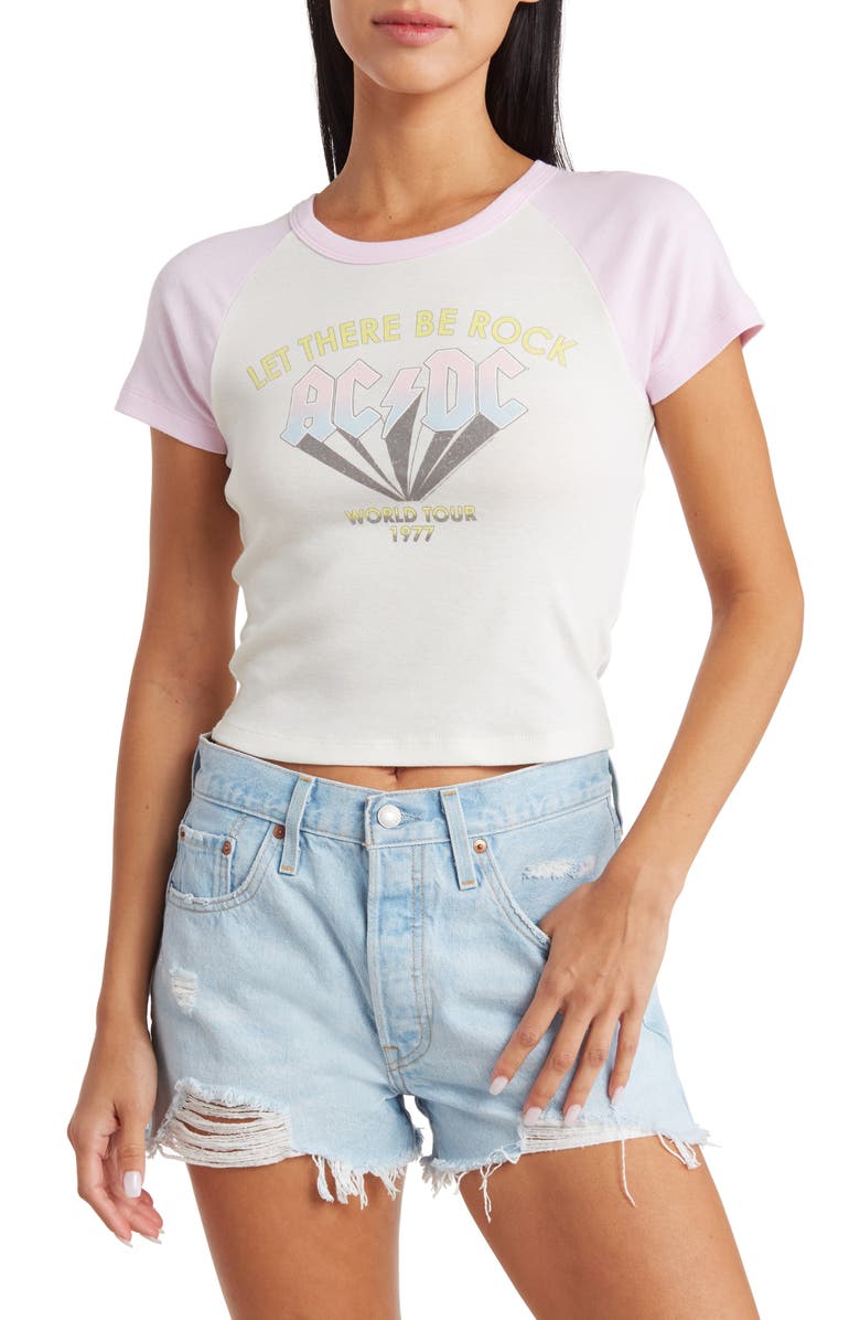 Vinyl Icons AC/DC Crop Graphic T-Shirt | Nordstromrack
