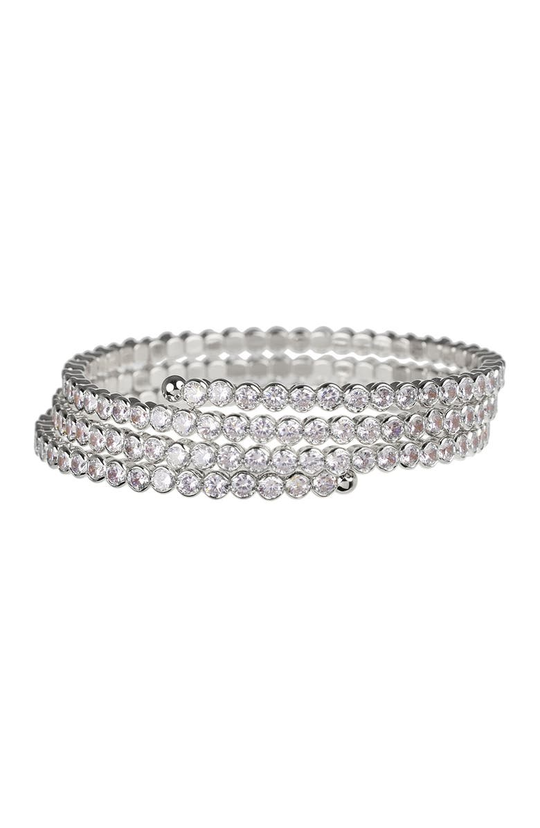CZ by Kenneth Jay Lane Round-Cut CZ Coil Wrap Bracelet | Nordstromrack