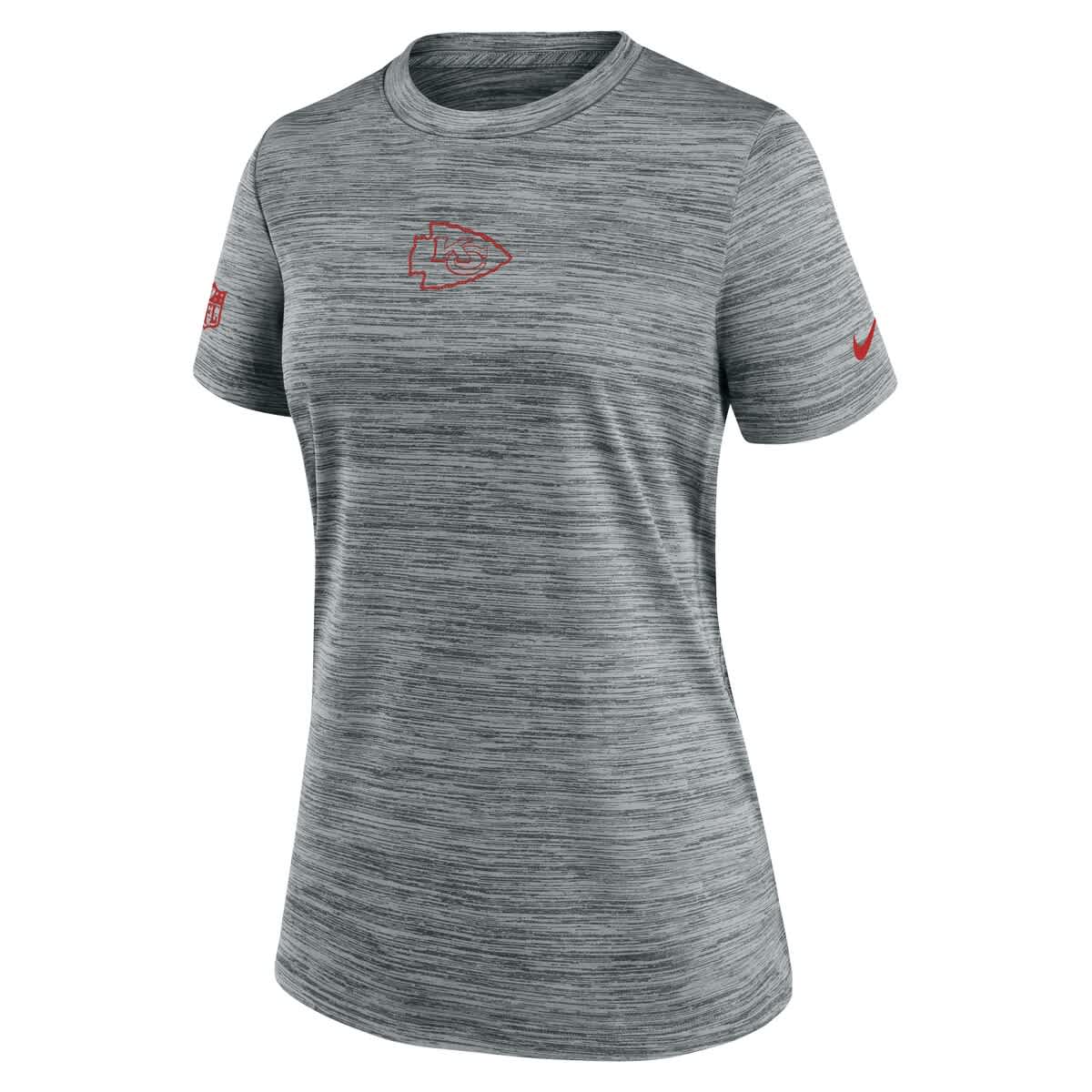 Nike Women's Nike Gray Kansas City Chiefs Sideline Velocity Performance ...