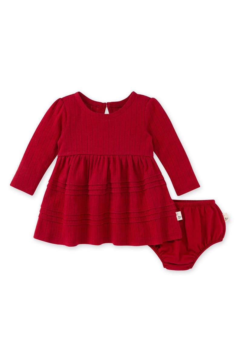 Burt's Bees Baby Pointelle Dress & Bloomers Set | Nordstromrack