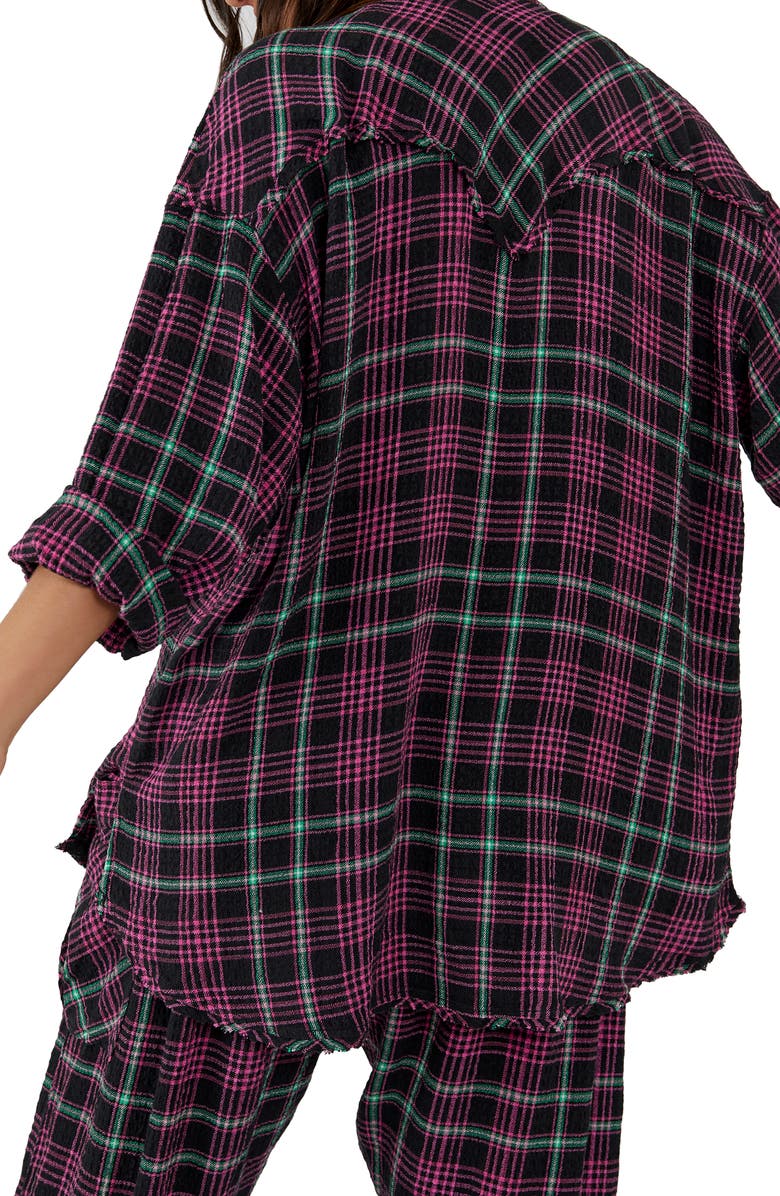 Free People Plaid About You Flannel Sleep Shirt | Nordstromrack