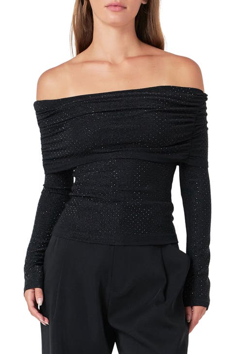 Women's Black Off the Shoulder Tops | Nordstrom