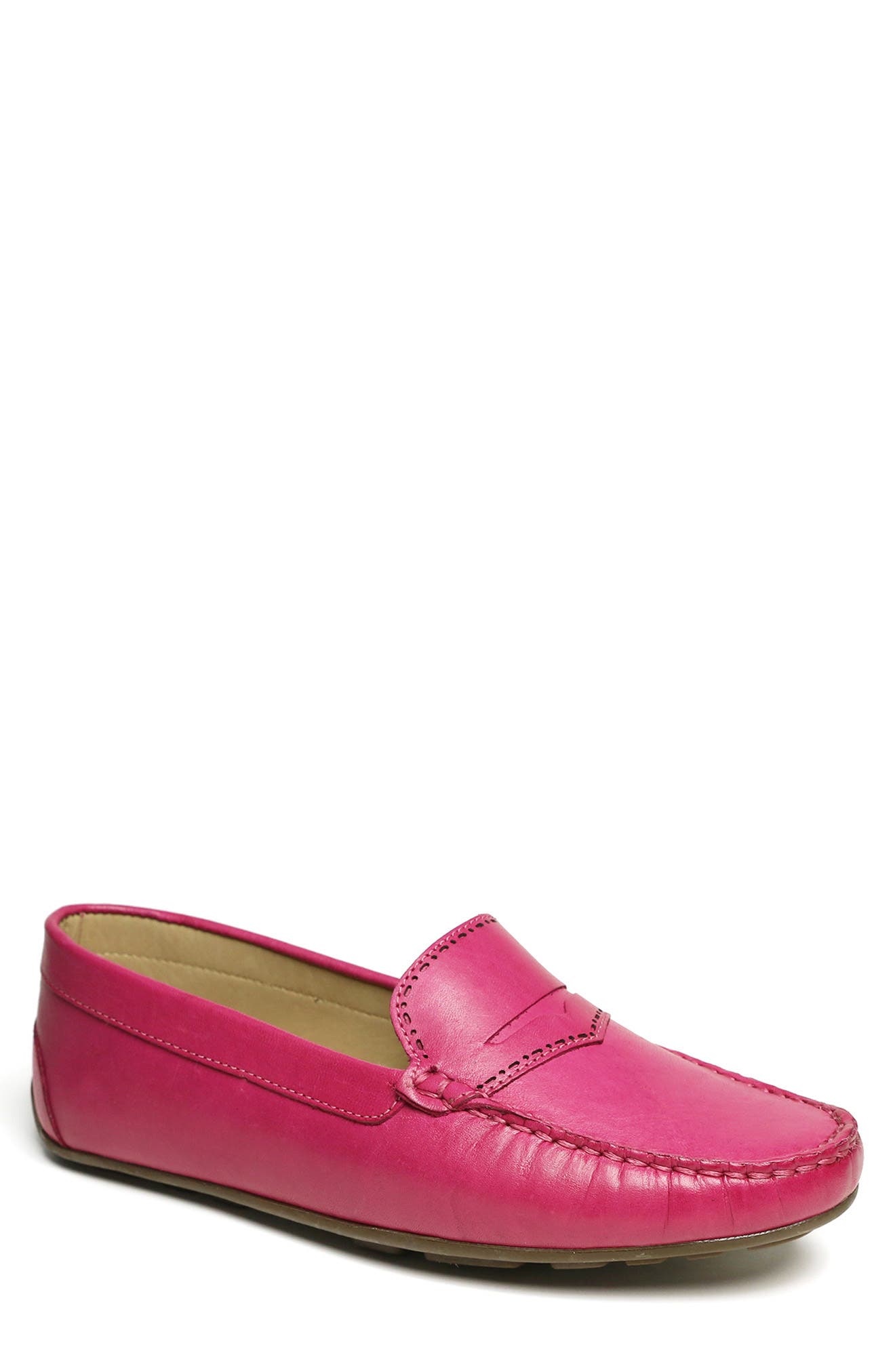 DRIVER CLUB USA Union Square Perforated Penny Driving Loafer ...