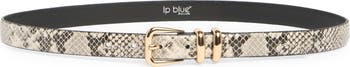 Linea Pelle Faux Python Print Keeper Belt | Nordstromrack