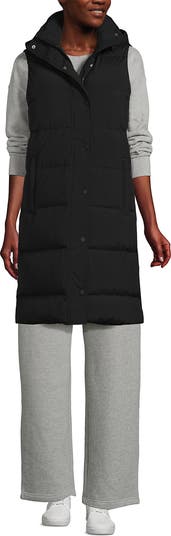 Lands' End Wide Channel 600 Down Puffer Long Vest | Nordstrom