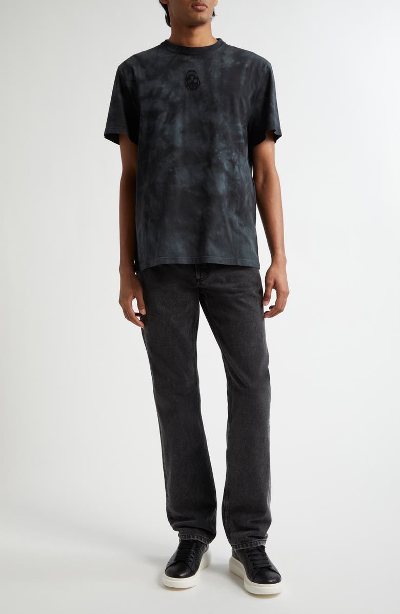 McQueen Skull Patch Tie Dye Cotton T-Shirt | Nordstromrack