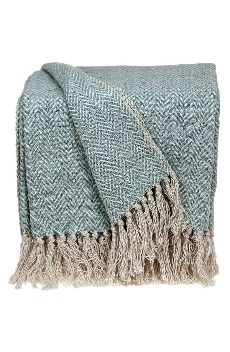 PARKLAND COLLECTION Isla Herringbone Multicolored Handloomed Cotton ...