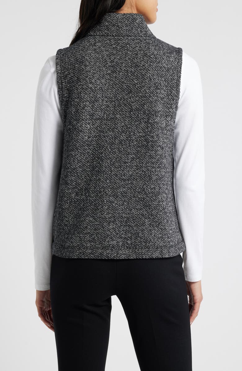 Eileen Fisher Stand Collar Organic Cotton Vest | Nordstrom