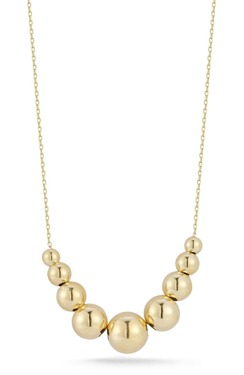 Ember Fine Jewelry 14K Gold Graduated Ball Pendant Necklace | Nordstromrack