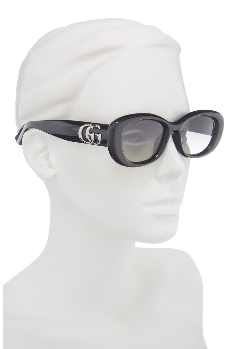 53mm Polar Gradient Oval Sunglasses (Women) | Nordstromrack