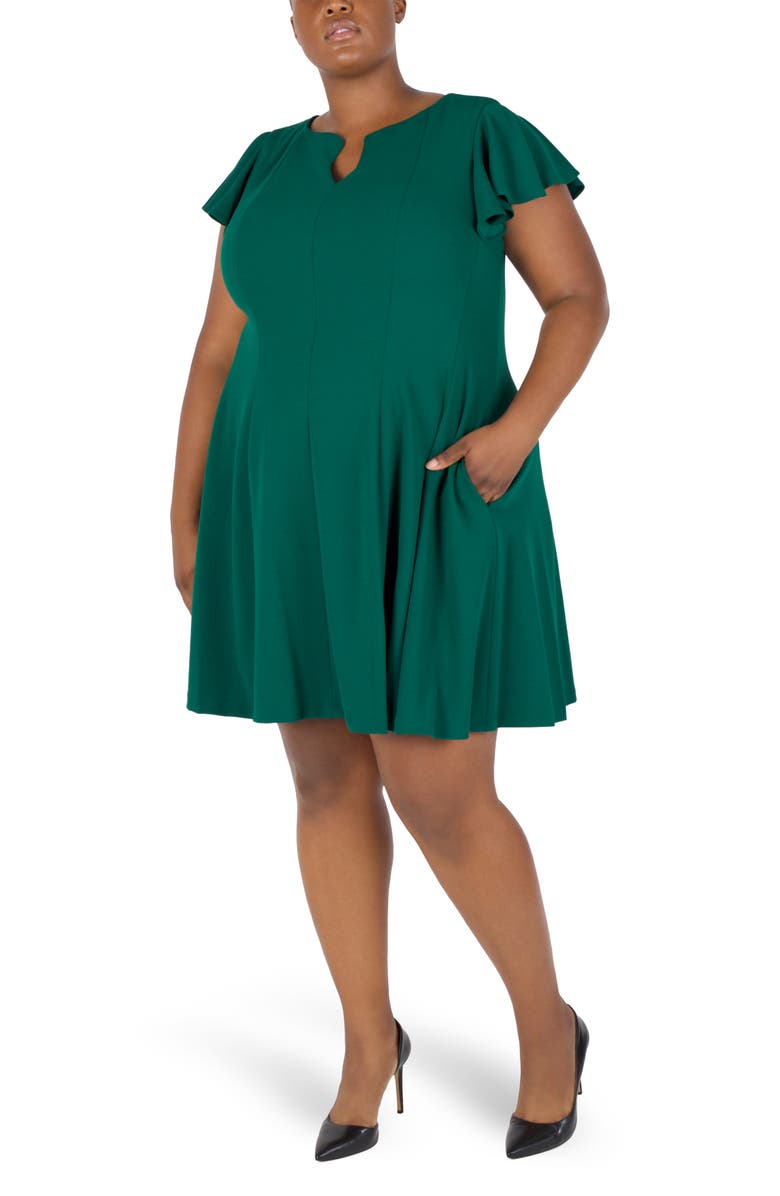 Julia Jordan Flutter Sleeve Fit & Flare Dress | Nordstromrack