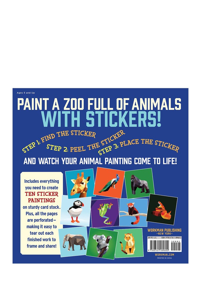 Paint by Sticker Kids: Zoo Animals Book | Nordstromrack