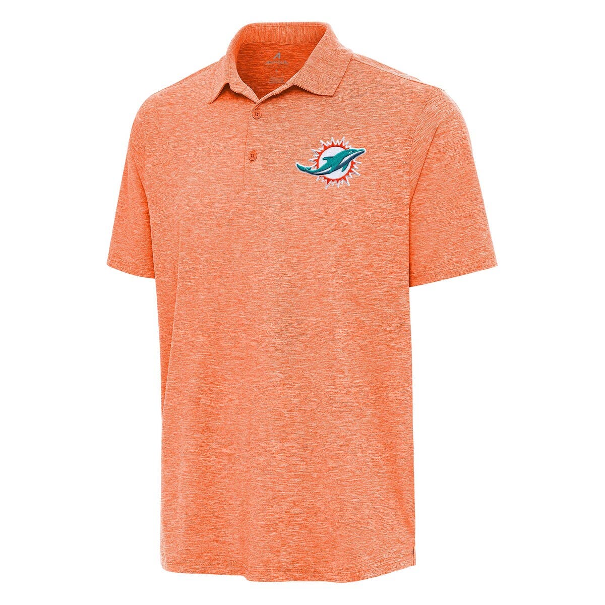 ANTIGUA Men's Antigua Heather Orange Miami Dolphins Par 3 Polo | Nordstrom