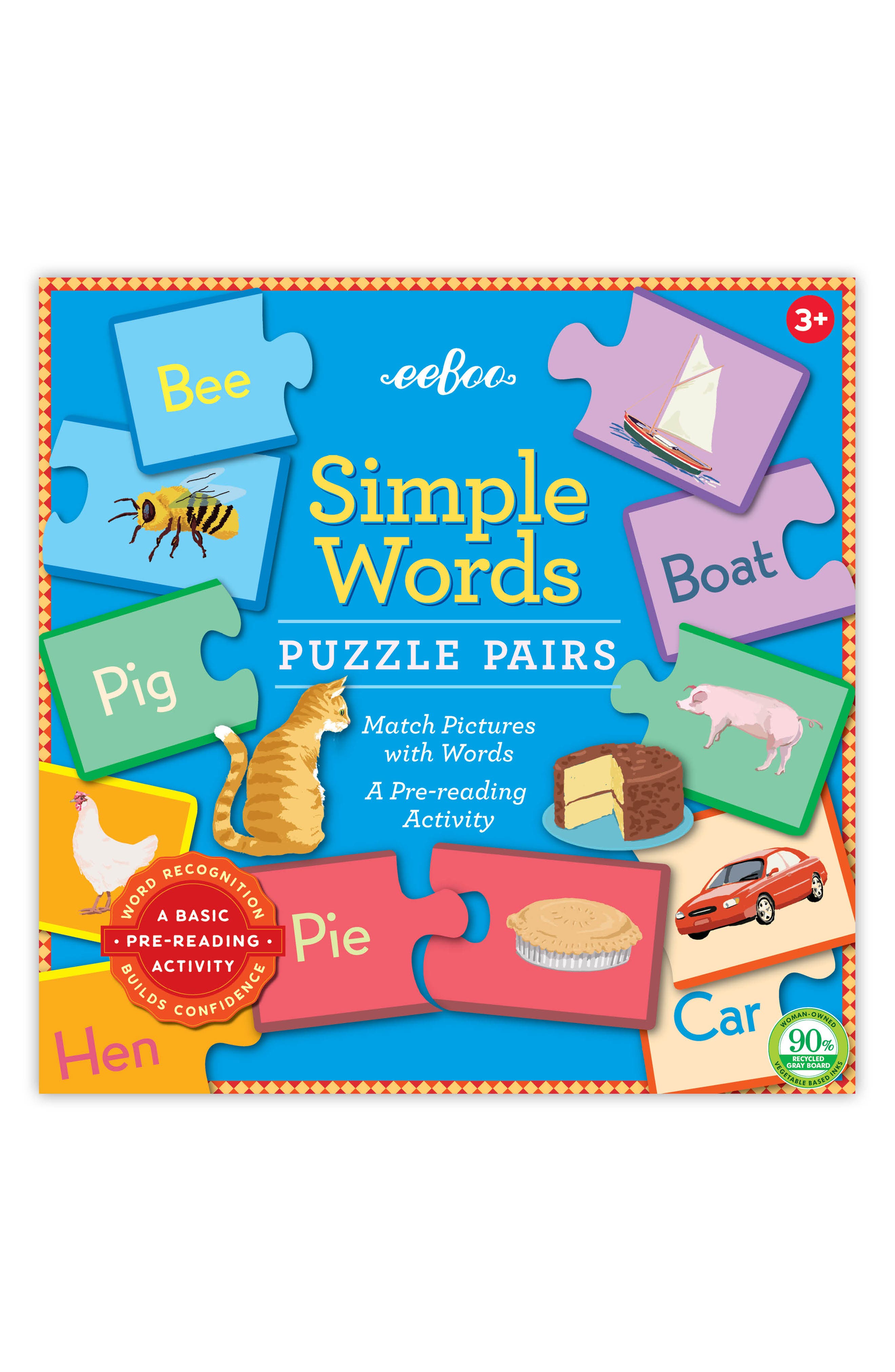 eeBoo Simple Words Puzzle Pairs | Nordstrom