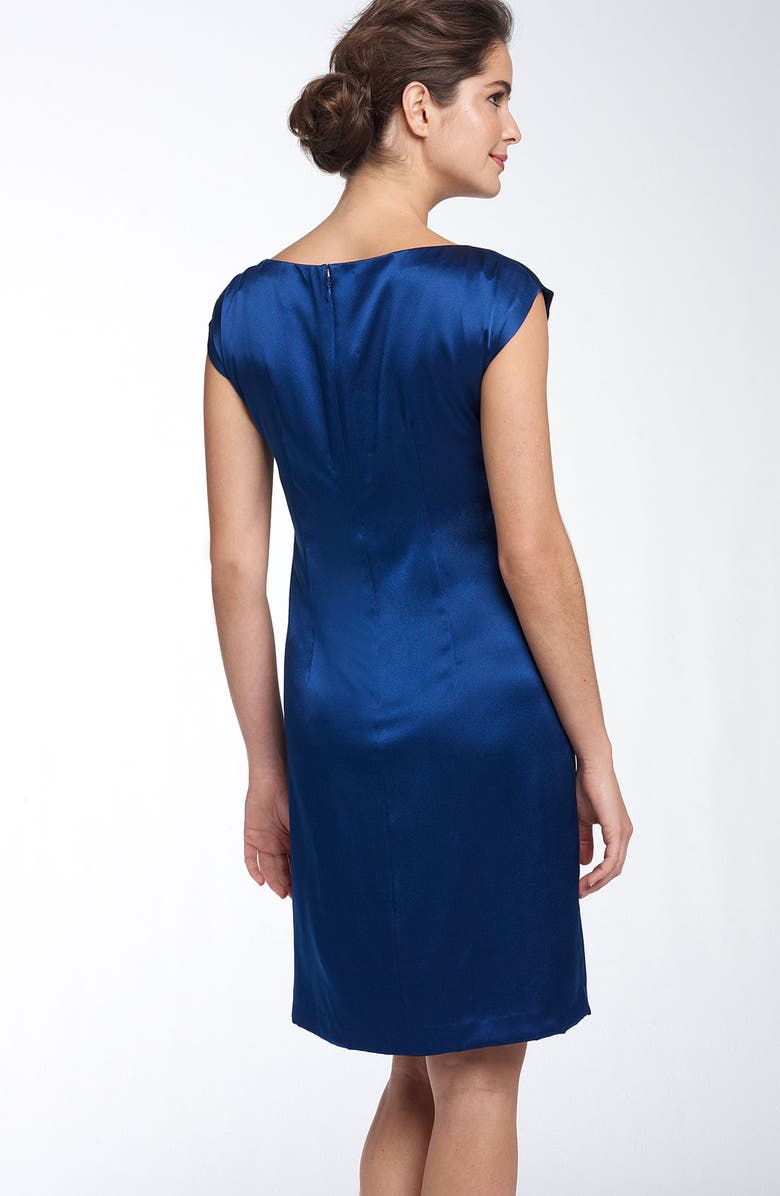 Suzi Chin for Maggy Boutique Drape Front Charmeuse Dress | Nordstrom