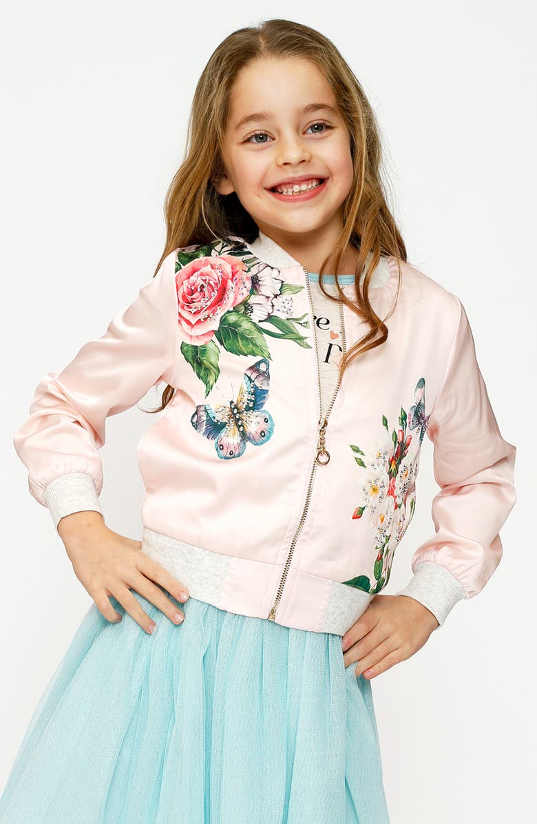 Hannah Banana Kids' Butterfly Bomber Jacket | Nordstromrack