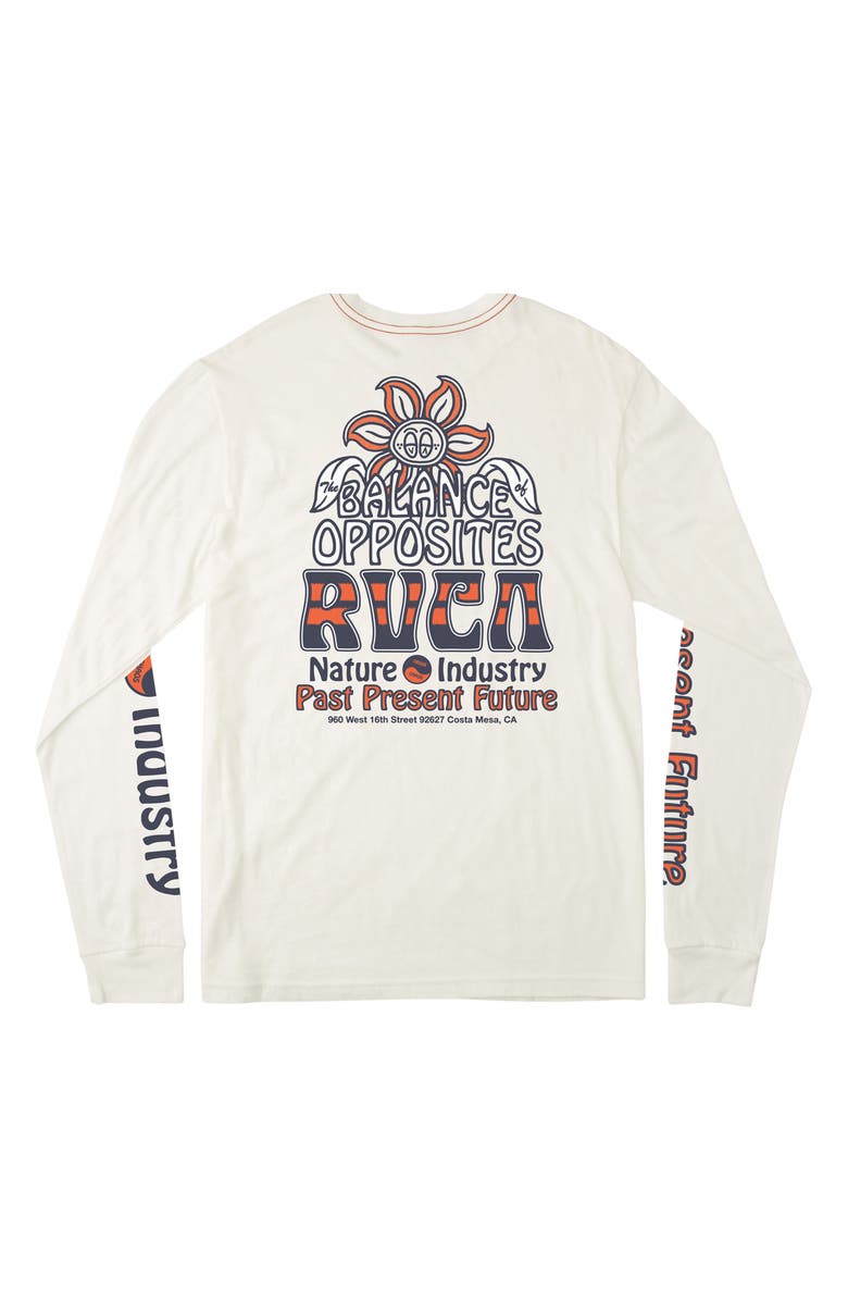 RVCA Kids' Positive Growth Long Sleeve Cotton Graphic T-Shirt ...
