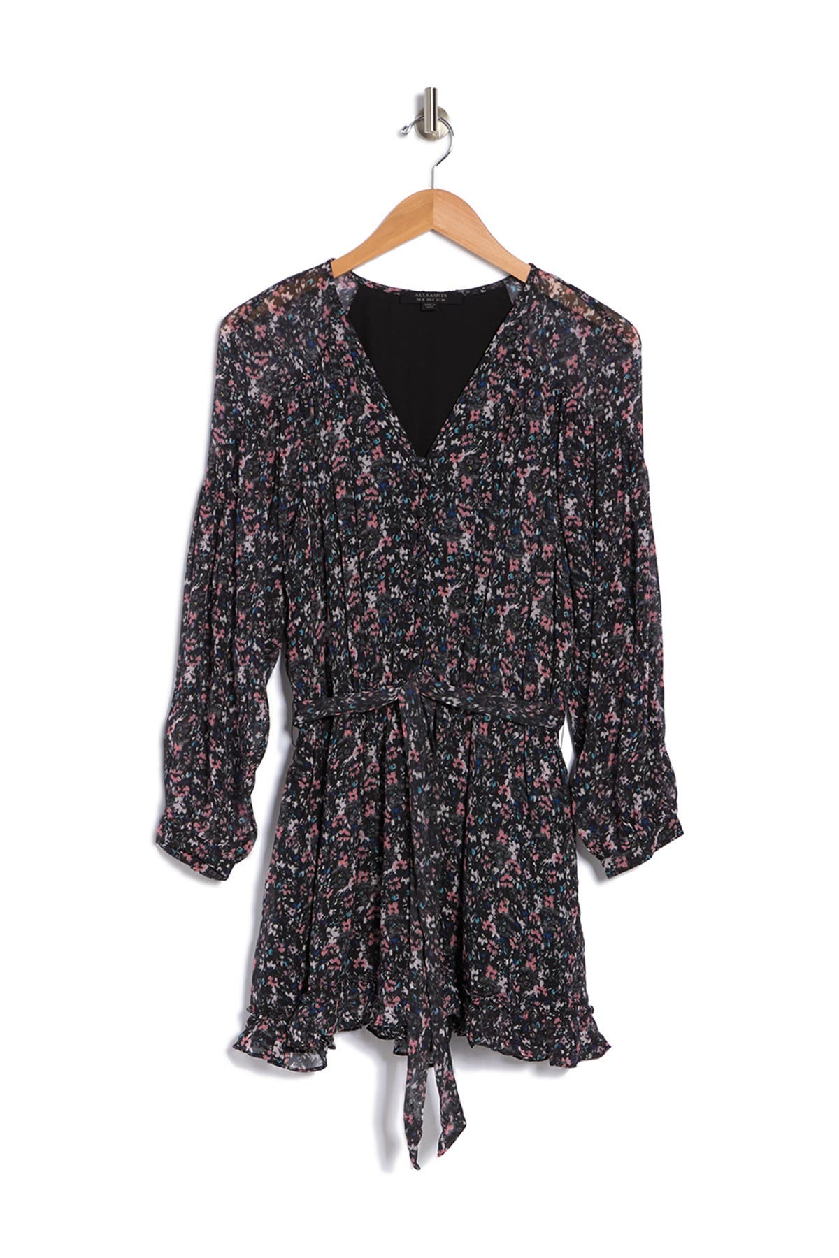 AllSaints Kaylee Sketch Floral Romper | Nordstromrack