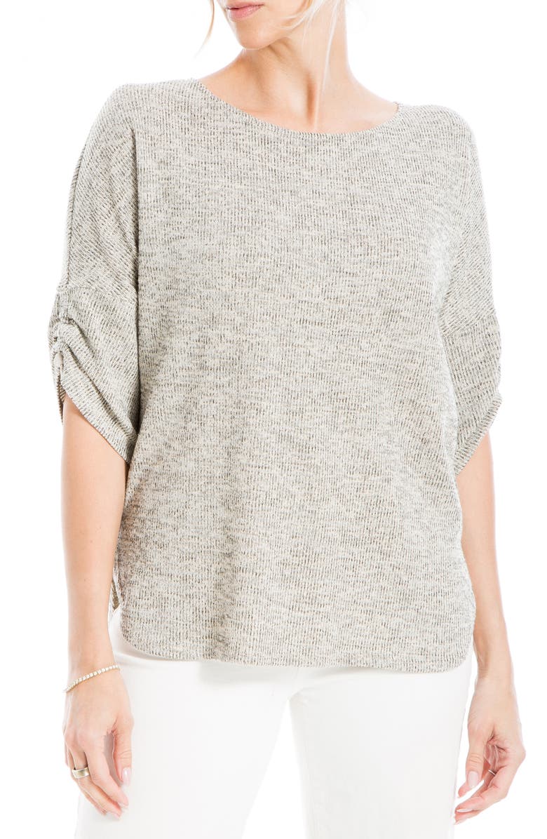 MAX STUDIO Ruched Sleeve Top | Nordstromrack
