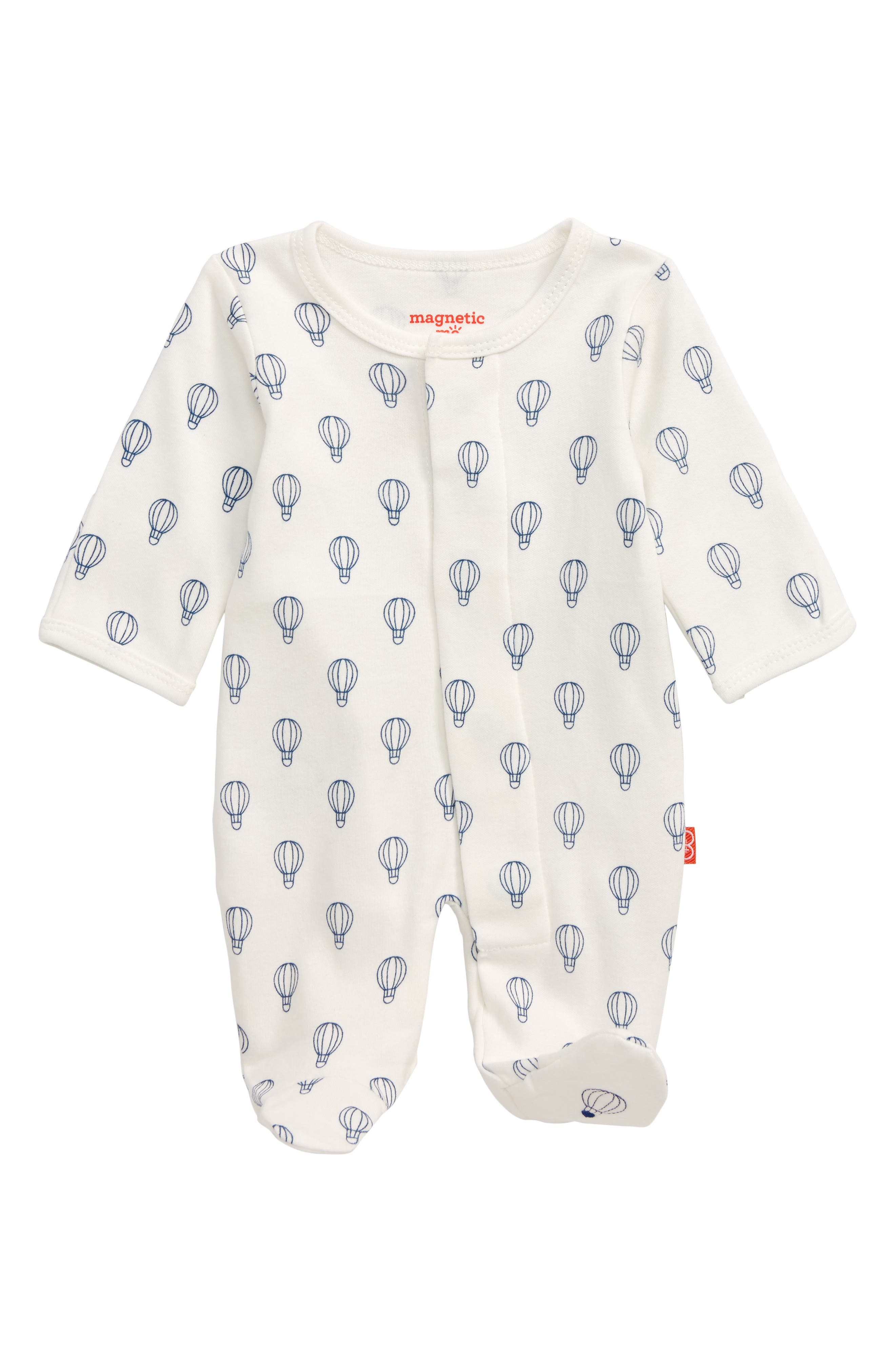 Magnetic Me All Open Sky Organic Cotton Footie | Nordstrom