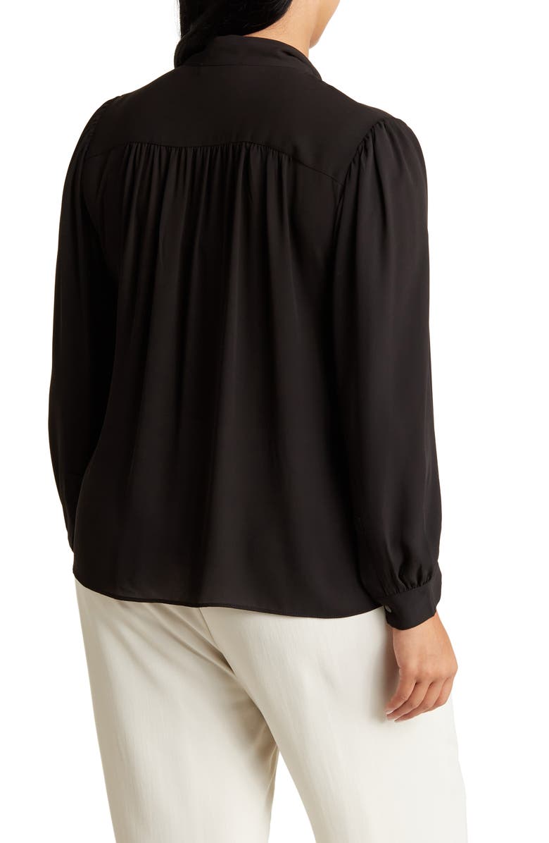 T Tahari Tie Neck Button-Up Shirt | Nordstromrack