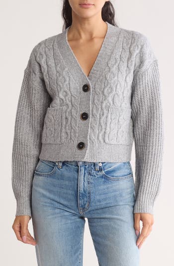 NYC Knits by the Sweater Dept Cozy Cable Knit Cardigan | Nordstromrack