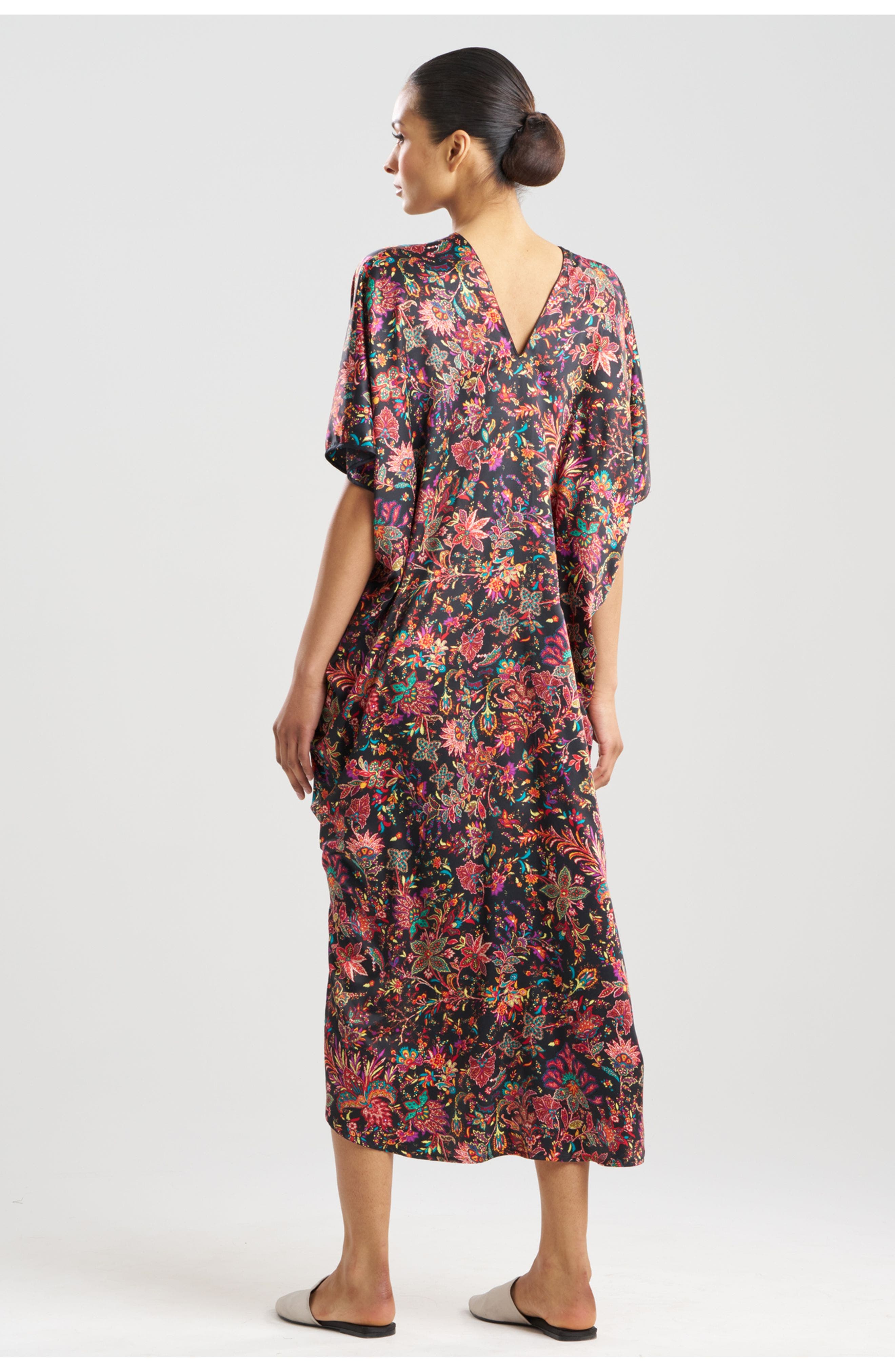 Natori Granada Windowpane Caftan | Nordstrom