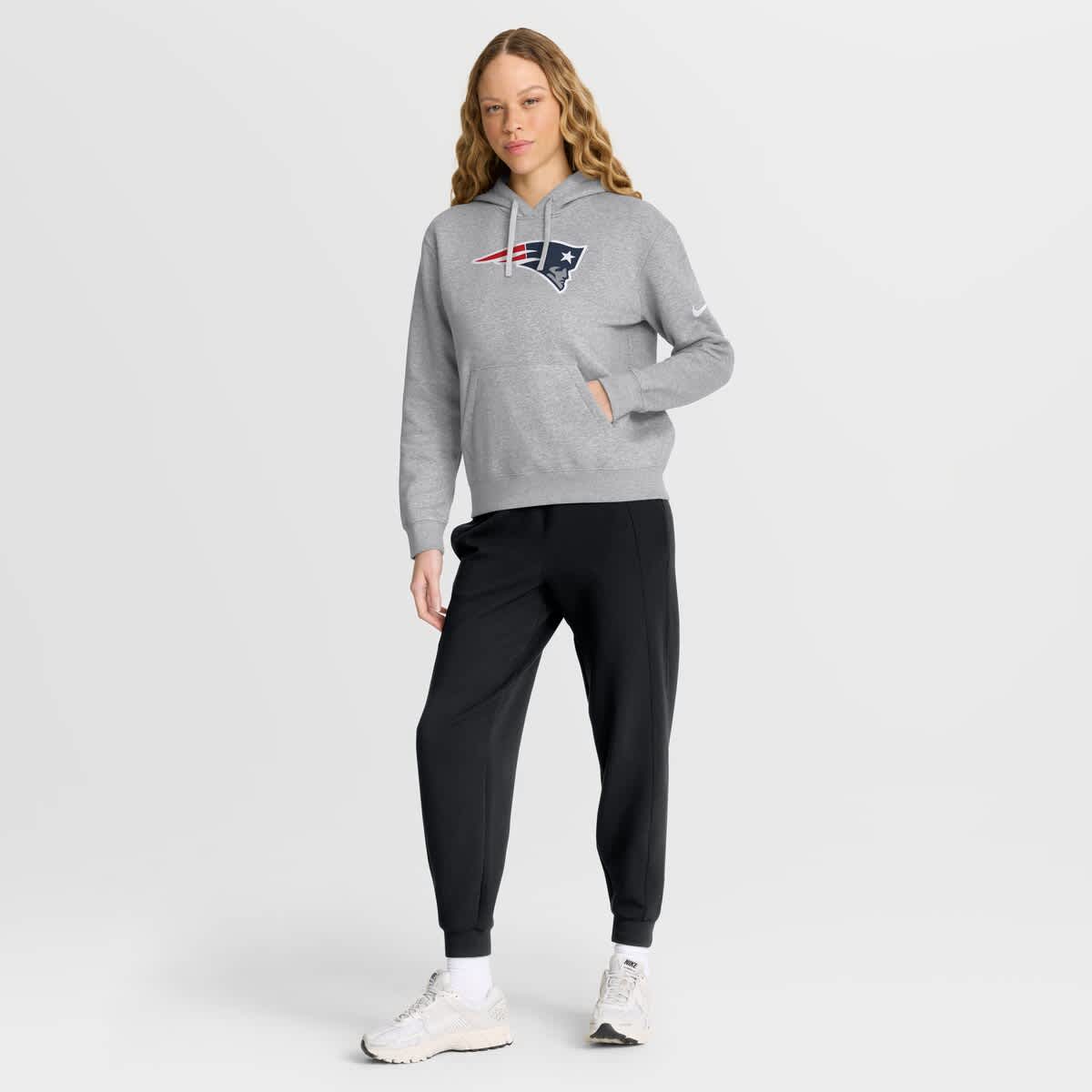 Nike Women's Nike Heather Gray New England Patriots Club Fleece ...