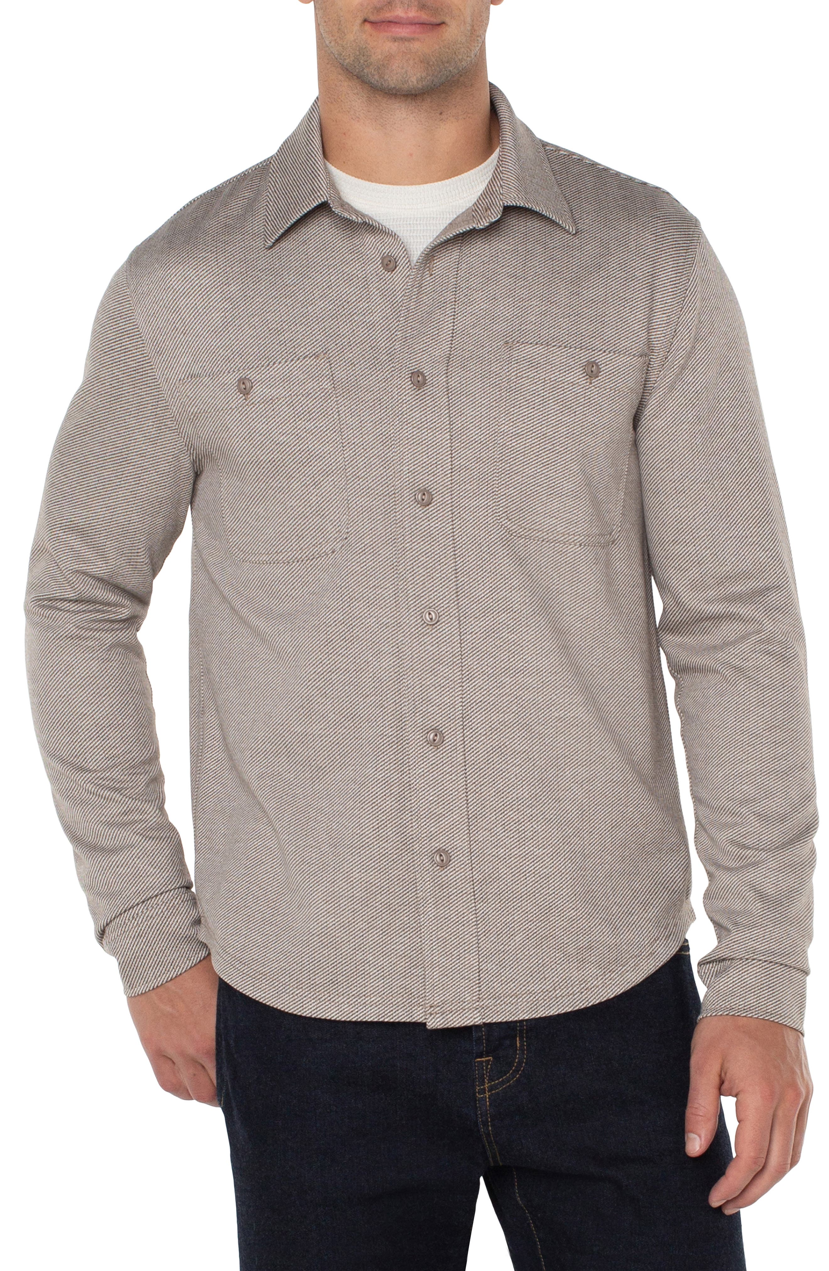 Liverpool Los Angeles Knit Button-Up Shirt | Nordstrom