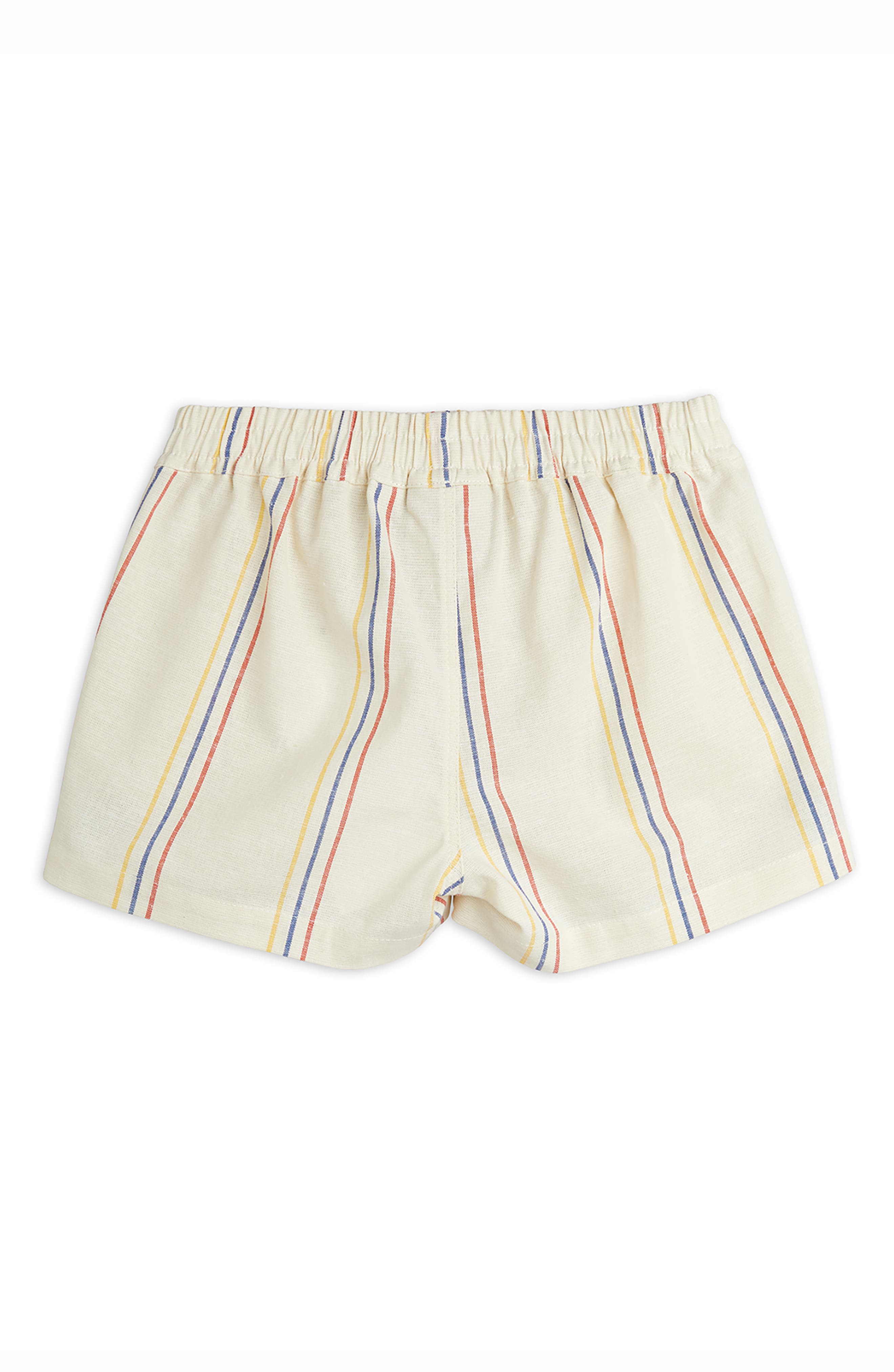 Mini Rodini Kids' Stripe Organic Cotton & Linen Shorts | Nordstromrack