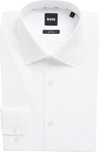 BOSS Geometric Print Cotton Blend Dress Shirt | Nordstromrack