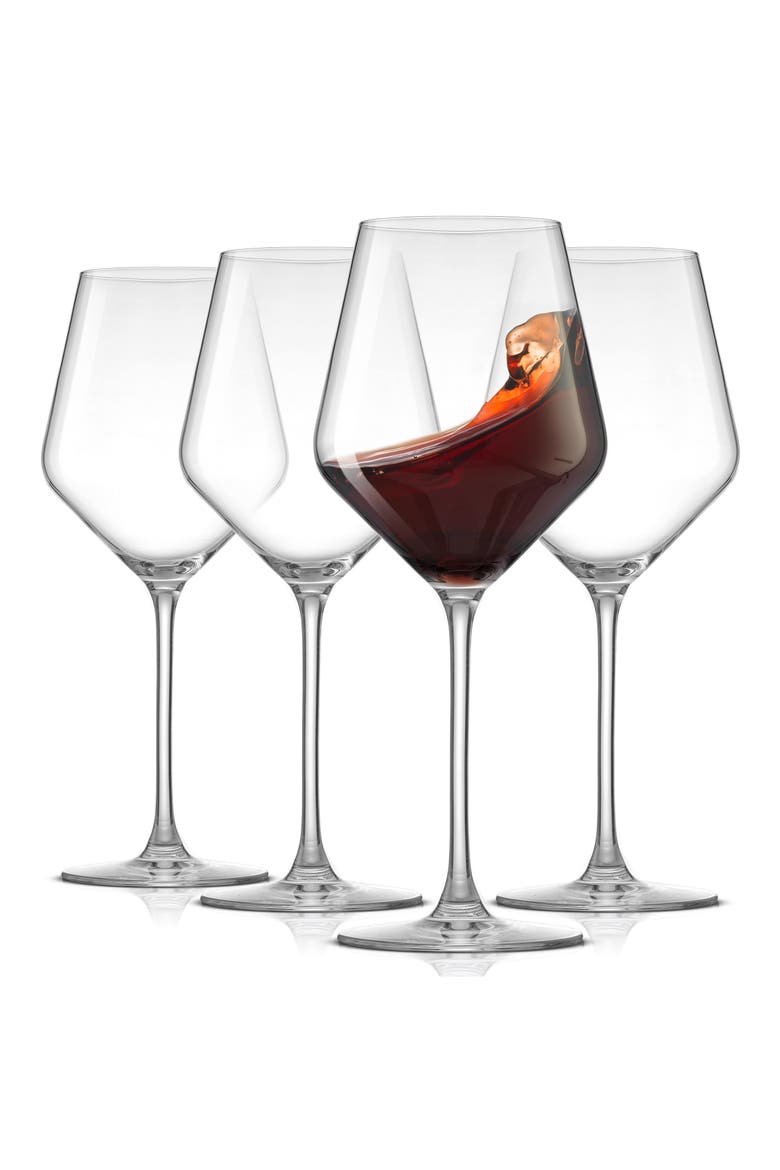 Layla White Set of 4 Stemmed Red Glasses | Nordstromrack