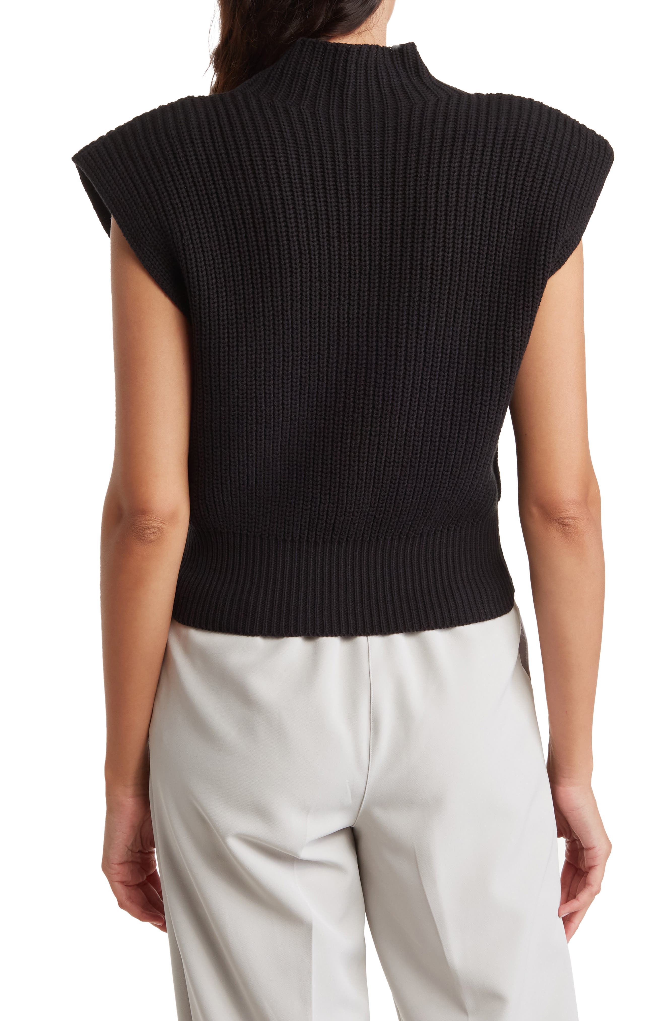 Love By Design Mock Neck Cap Sleeve Sweater | Nordstromrack