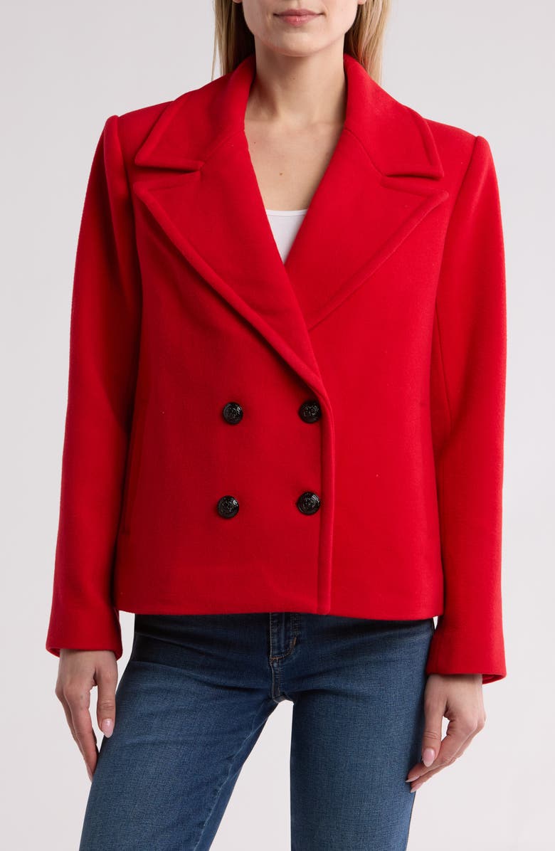 L'AGENCE Athens Crop Peacoat | Nordstromrack