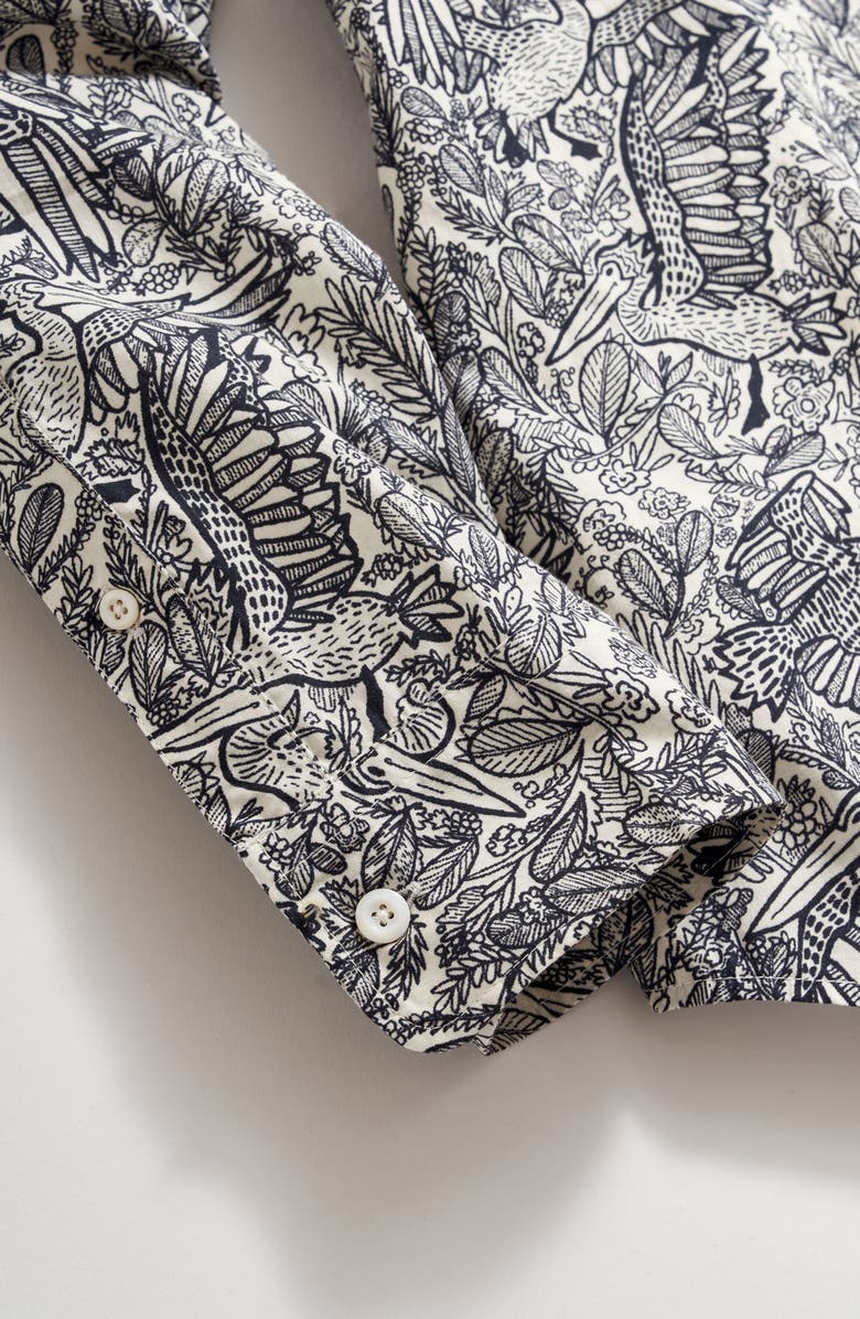 Billy Reid Wilson Pelican Beach Print Button-Up Shirt | Nordstromrack