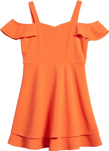 LOVE, NICKIE LEW Kids' Cold Shoulder Skater Dress | Nordstrom