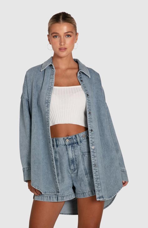 Women's Denim Tops | Nordstrom