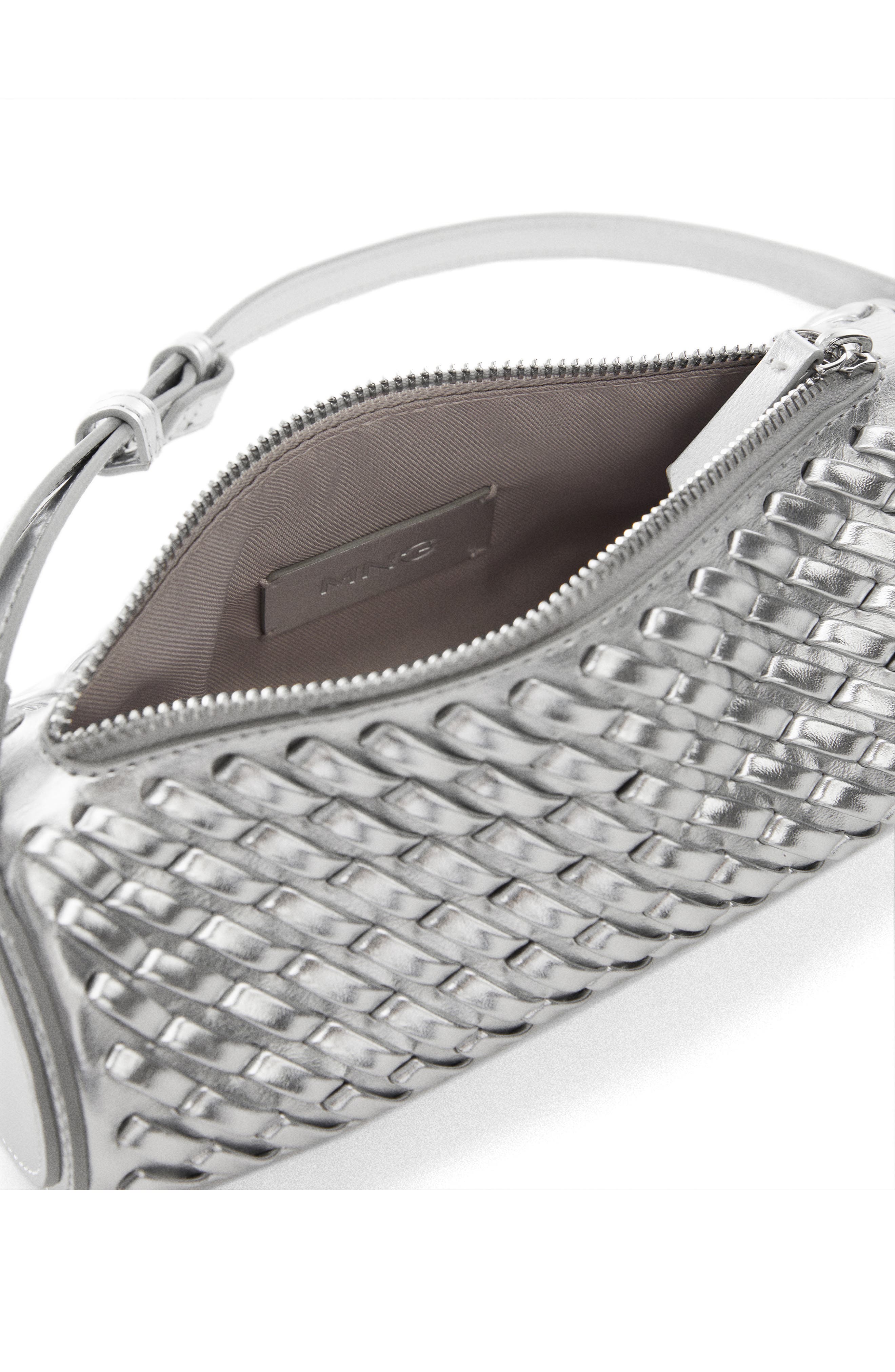 MANGO Lattice Effect Cylindrical Shoulder Bag | Nordstrom