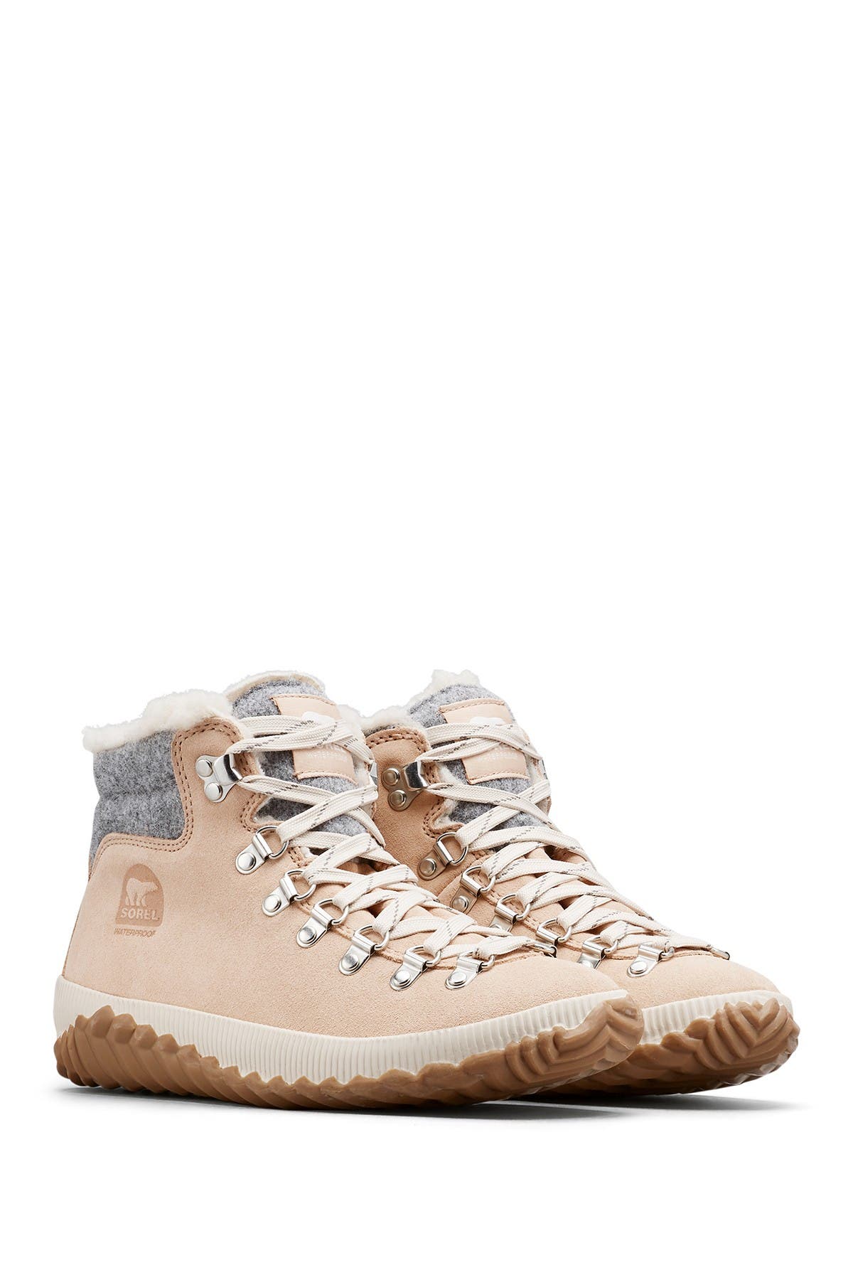 SOREL Out 'N About Plus Conquest Faux Shearling Lined Waterproof Lace ...