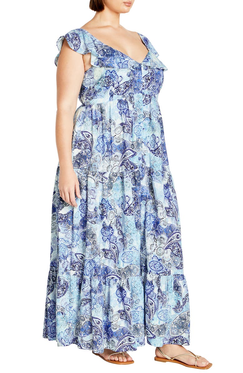 City Chic Blushing Beauty Midi Dress | Nordstromrack