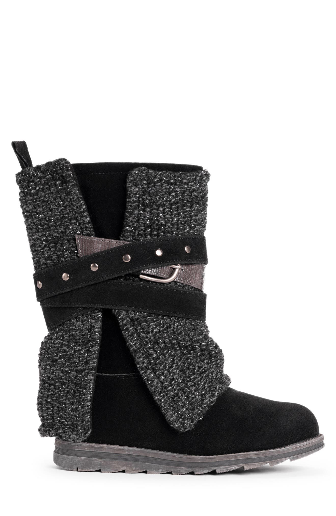 LUKEES BY MUK LUKS Sigrid Nikki Too Wrap Knit Boot | Nordstromrack