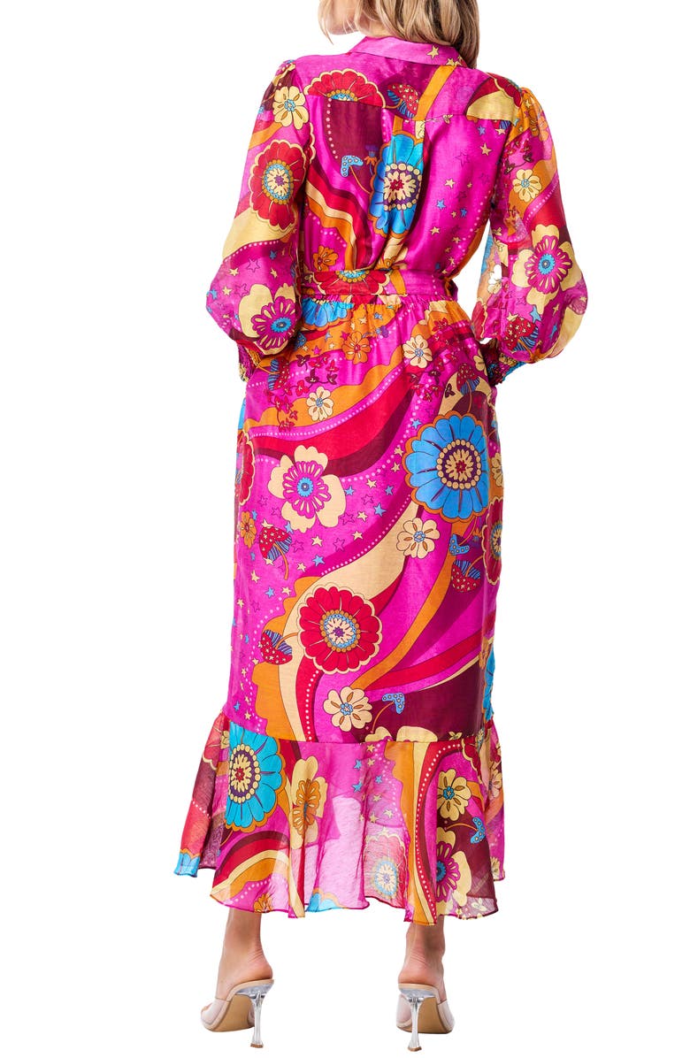 CIEBON Ailena Long Sleeve Maxi Wrap Dress | Nordstromrack