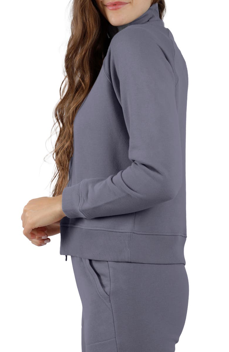 90 DEGREE BY REFLEX Brushed Half Zip Sweatshirt | Nordstromrack